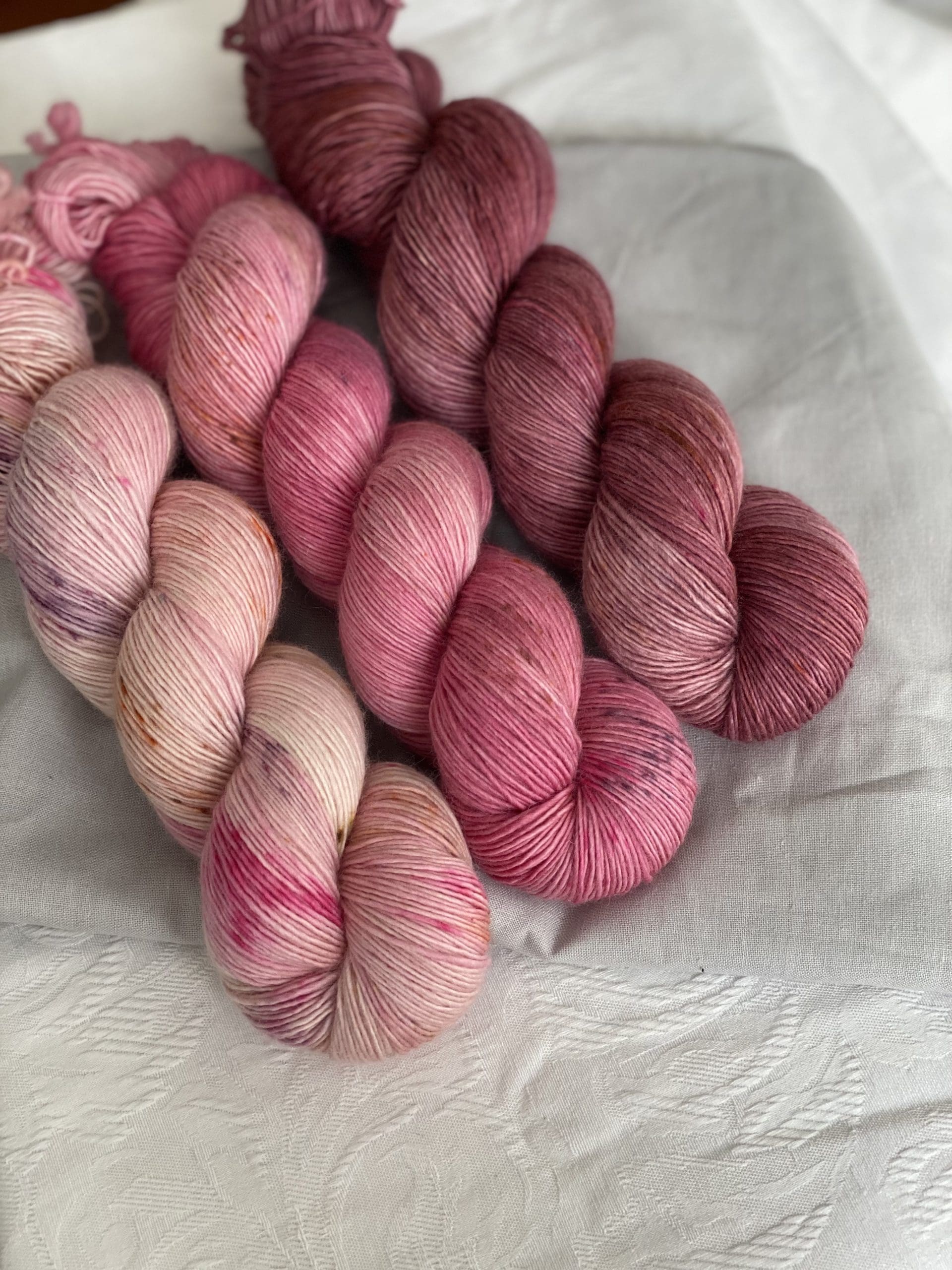 Plum Blossom Fade Circus Singles 3 Skein Kit - Circus Tonic Handmade