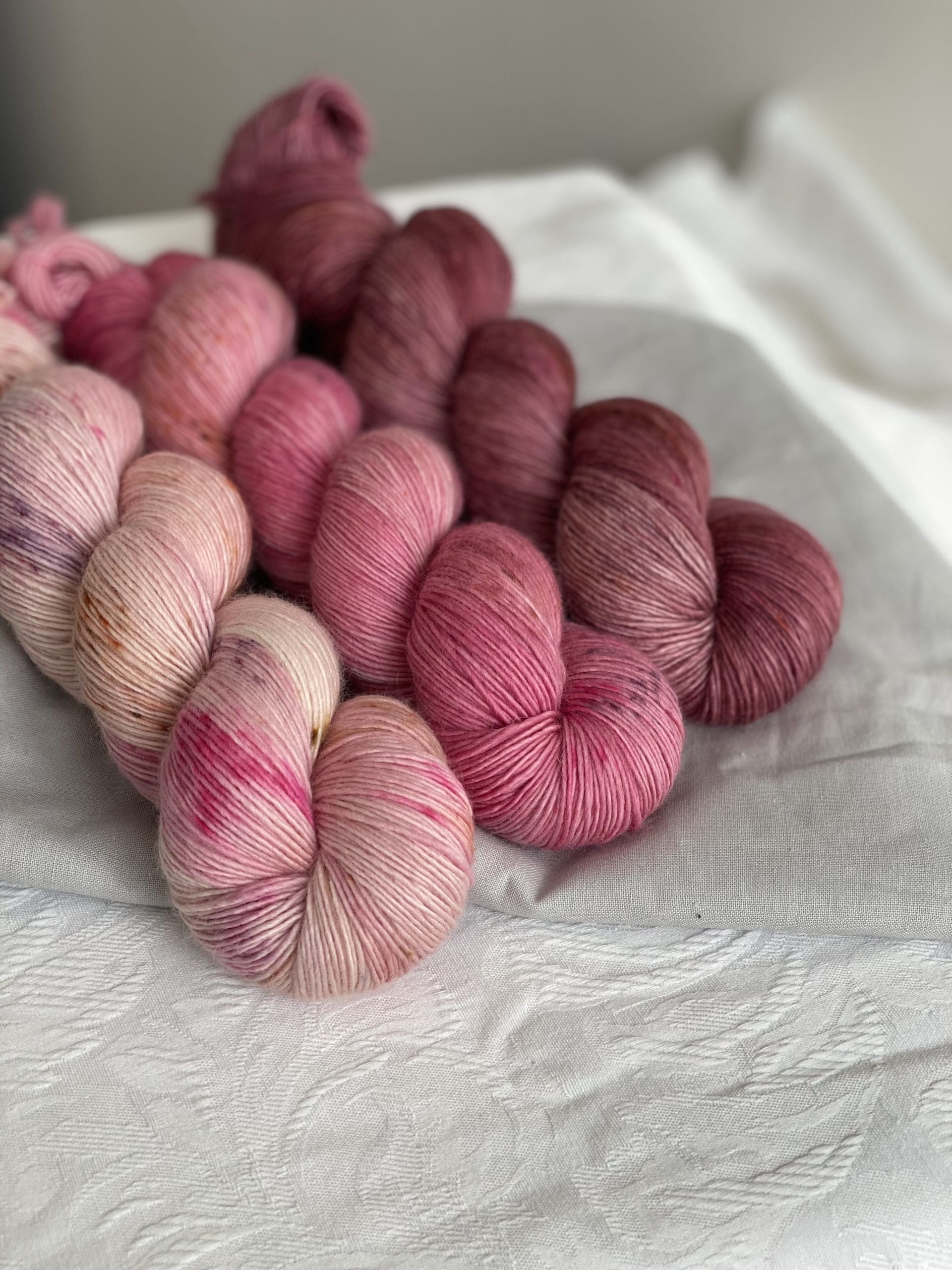 Plum Blossom Fade Circus Singles 3 Skein Kit - Circus Tonic Handmade