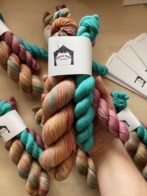 Gingerbread 140g Sock Set - Circus Tonic Handmade
