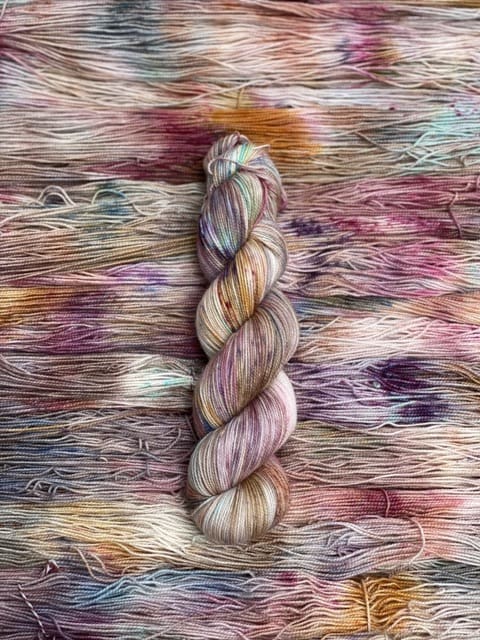 Gingerbread 2023 BFL Sock - Circus Tonic Handmade