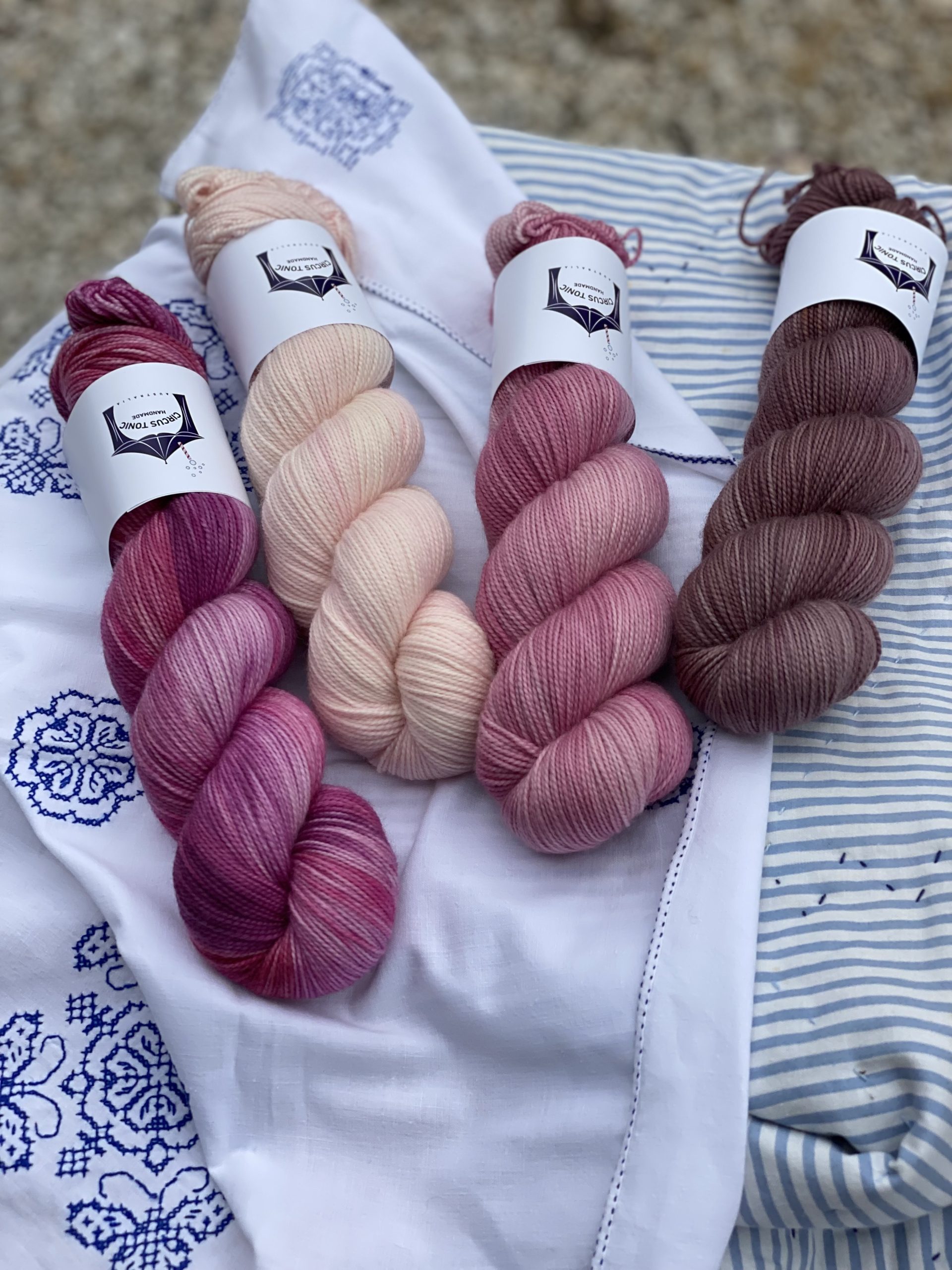 Curious Handmade 2024 MKAL 4 Skein Set Esmerelda - Circus Tonic Handmade