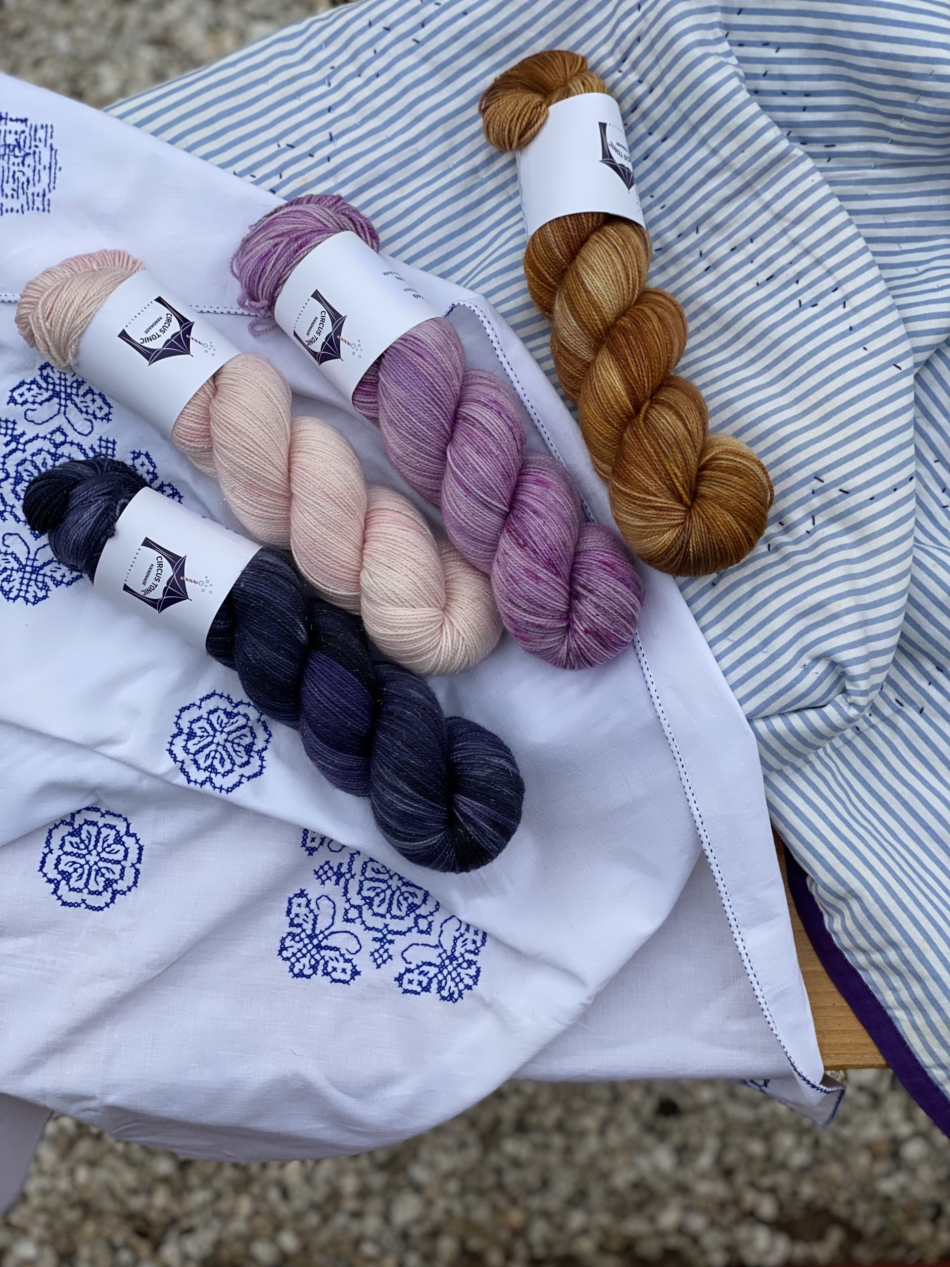 Curious Handmade 2024 MKAL 4 Skein Set Wisteria - Circus Tonic Handmade