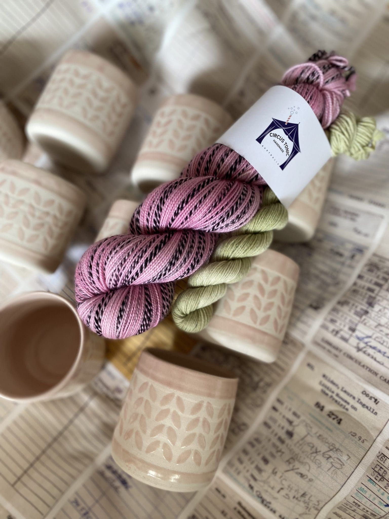 Knit Stitch Pottery Mug Finest Box - Circus Tonic Handmade