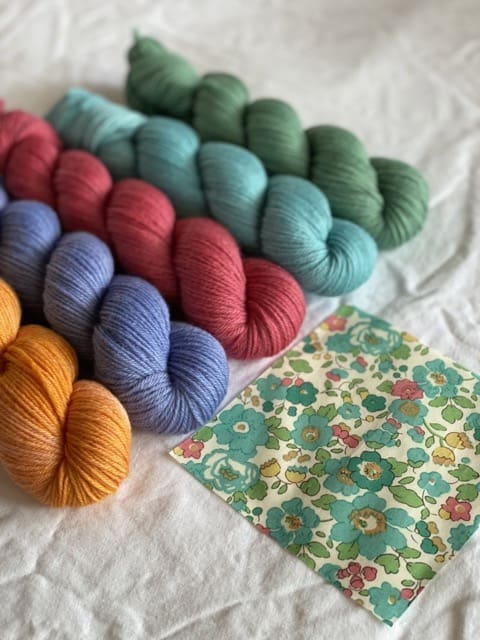 Liberty Inspired Set Muster SRS Merino - Circus Tonic Handmade