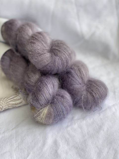 Lilac Fiesta Silk Mohair Lace - Circus Tonic Handmade