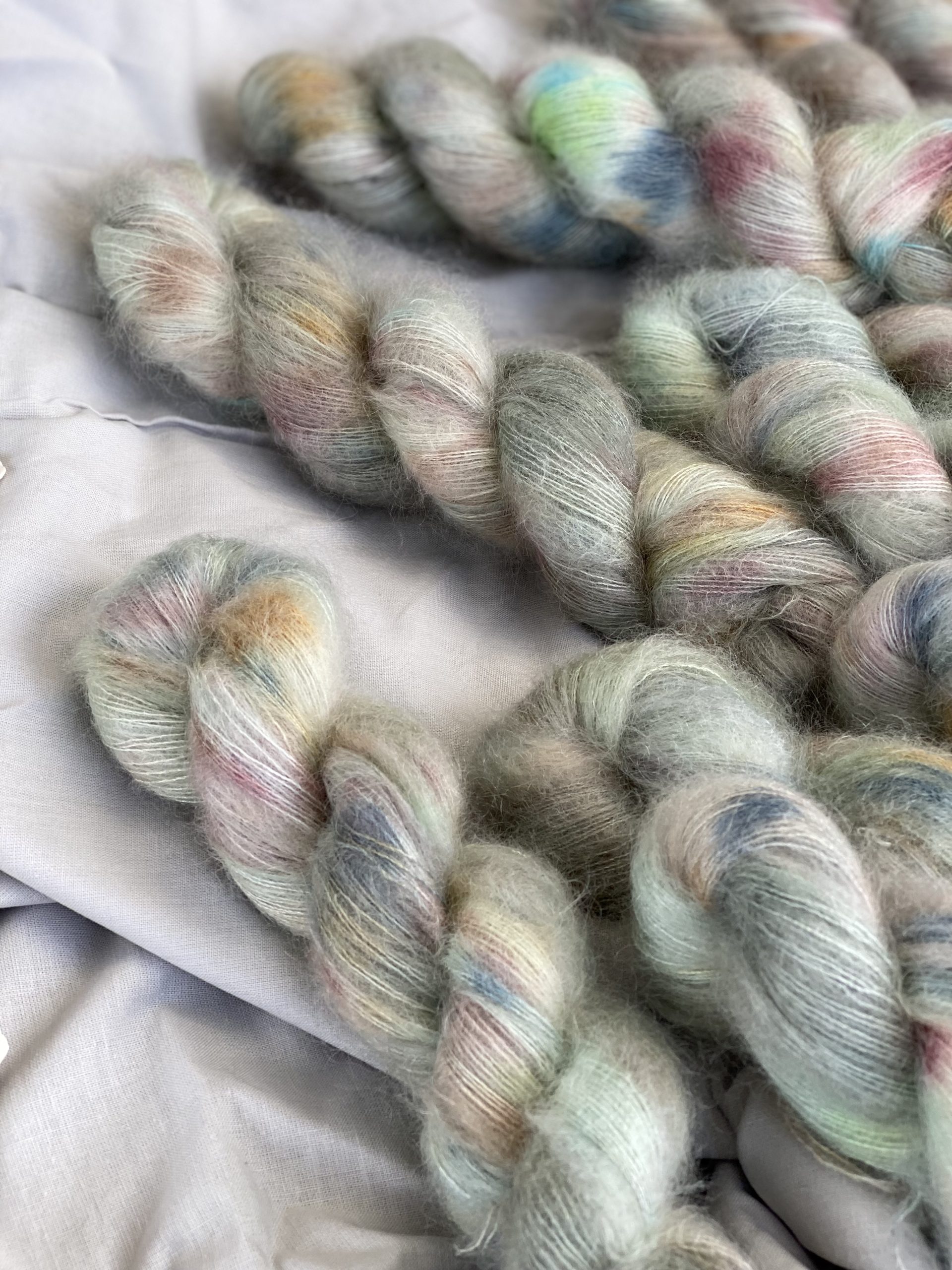 Flannel Flower Fiesta Silk Mohair Lace - Circus Tonic Handmade