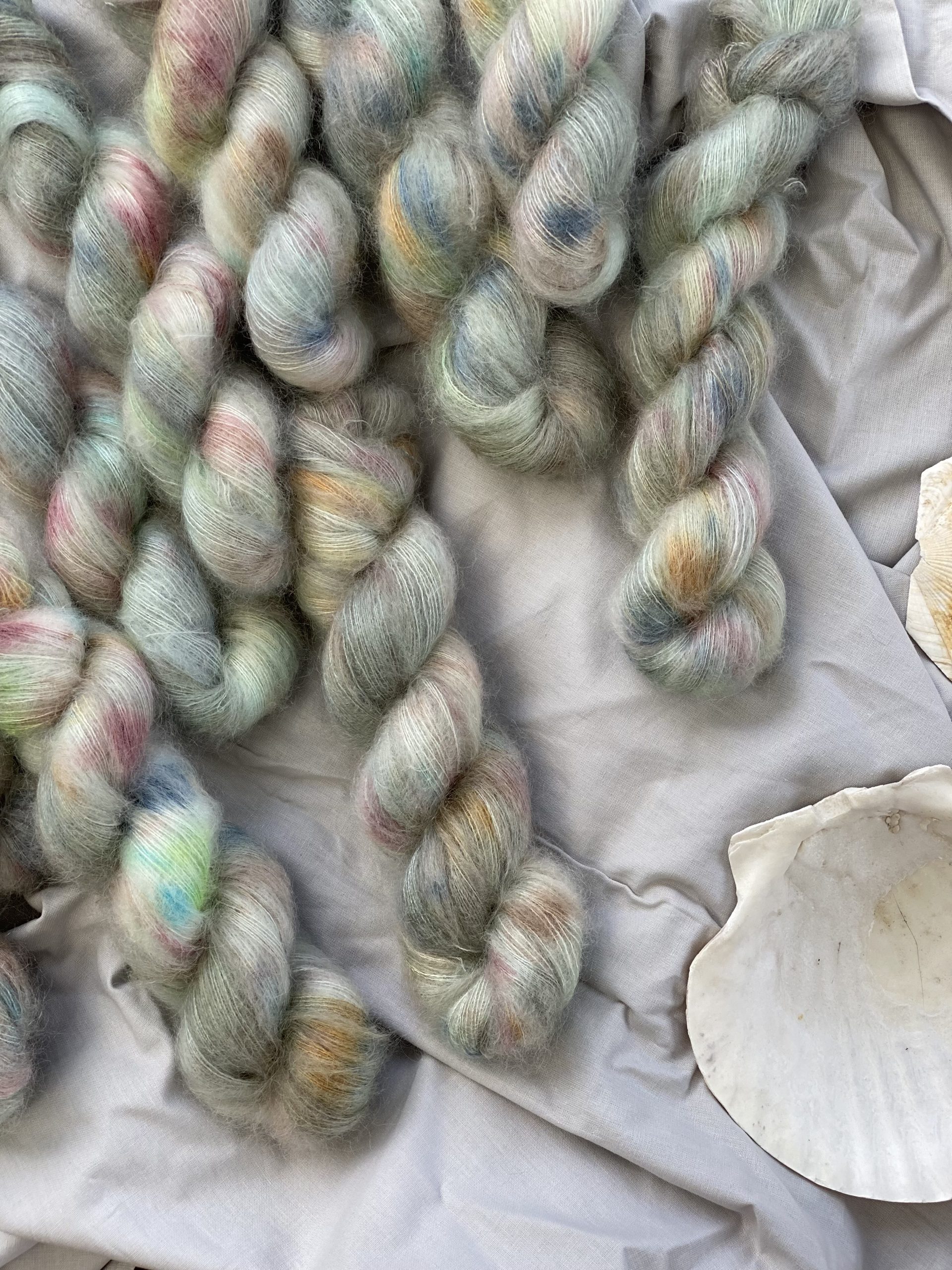 Flannel Flower Fiesta Silk Mohair Lace - Circus Tonic Handmade