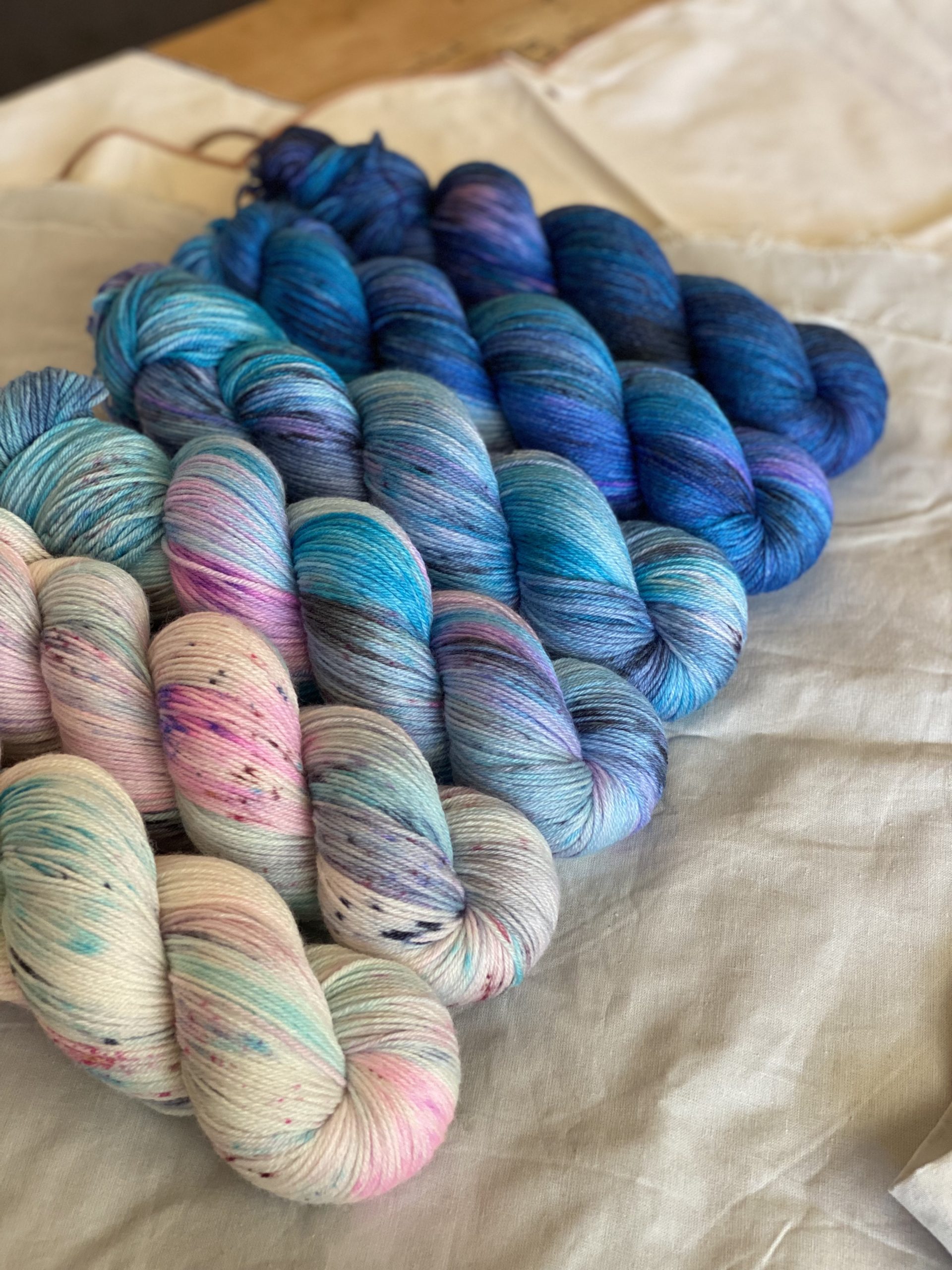 Antarctic Merino Bamboo Fade - Circus Tonic Handmade