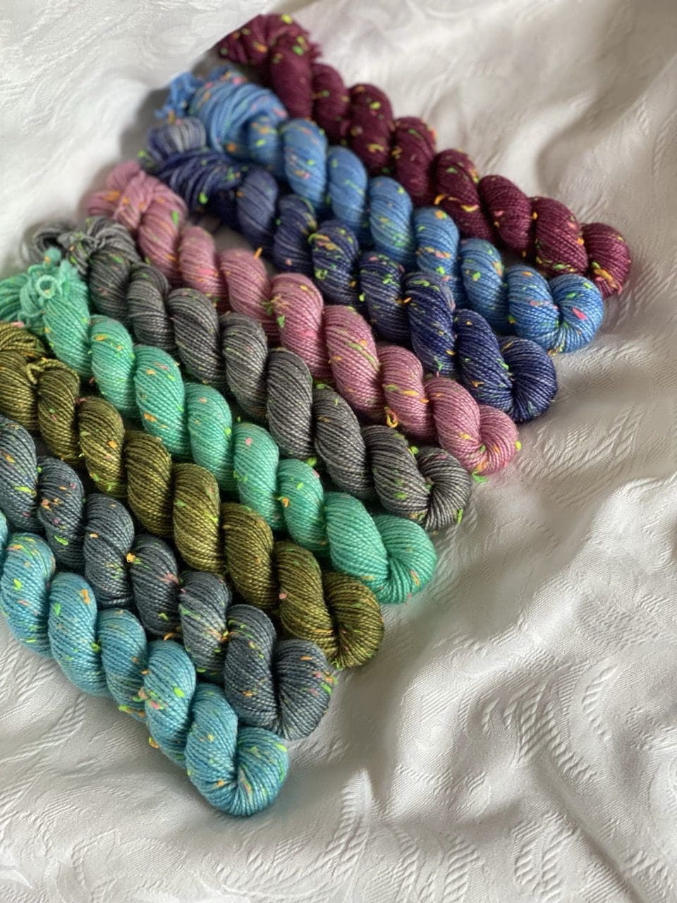 Birthday Party Neon Tweed Mini Set - Circus Tonic Handmade